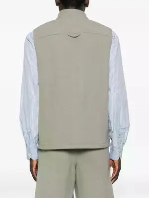 RIER Zip-fastening Pocket Gilet - Grey
