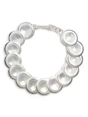 PATOU Disc Necklace - Silver