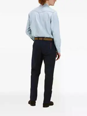 FORTELA Side-pockets Chino Trousers - Blue