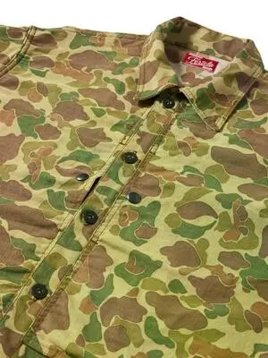 FORTELA Camouflage Front-pocket Overshirt - Neutrals