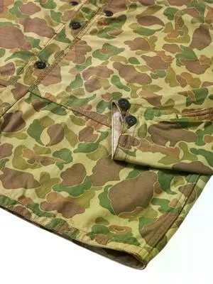 FORTELA Camouflage Front-pocket Overshirt - Neutrals