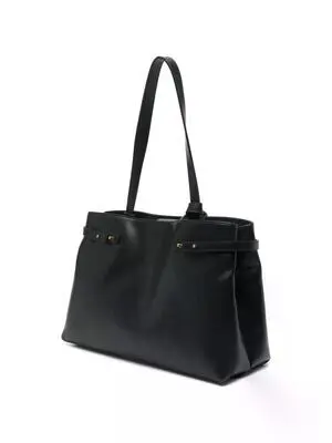 Emporio Armani Leather Tote Bag - Black