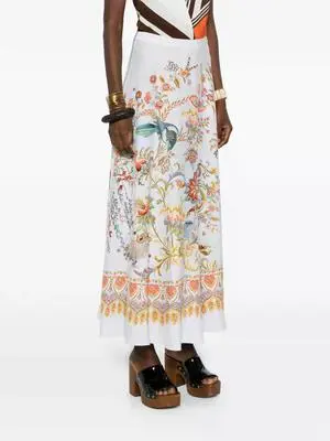 Etro Floral Half-circle Maxi Skirt