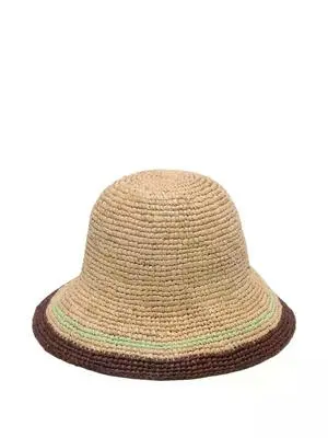 Zimmermann Stripe-detail Bucket Hat - Neutrals