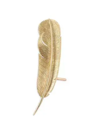 Hermès 1970's Feather Brooch