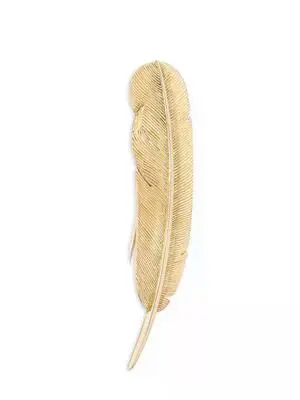 Hermès 1970's Feather Brooch