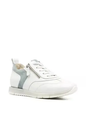 Gabor Zip-up Lace-up Sneakers - White