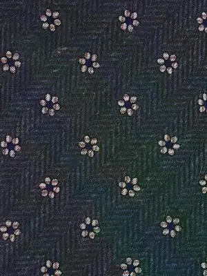 Zegna Floral Printed Tie - Grey