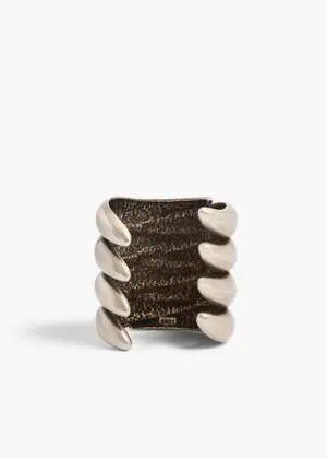 Khaite Cyclone Cuff Bracelet - Antique Silver