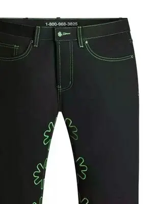 LOSTSHDWS Floral Embroidered Jeans