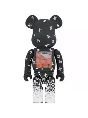 MEDICOM TOY X Shareef Bearbrick 1000% Figurine - Black