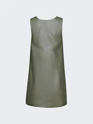 Gucci Grainy Leather A-line Dress