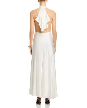 Bardot Thena Halter Neck Maxi Dress