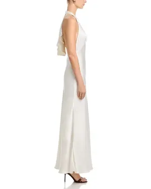 Bardot Thena Halter Neck Maxi Dress