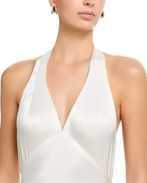 Bardot Thena Halter Neck Maxi Dress