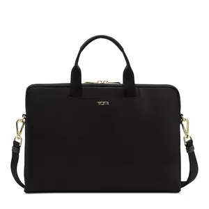 Tumi Dakota Laptop Crossbody - Black/gold