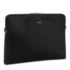 Tumi Dakota Laptop Crossbody - Black/gold