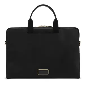 Tumi Dakota Laptop Crossbody - Black/gold