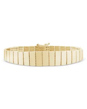 Lana Jewelry 14k Yellow Graduating Flash Tile Chain Bracelet - Gold