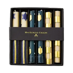 MACKENZIE-CHILDS Judaica Mini Dinner Candles, Set Of 6 - No Color