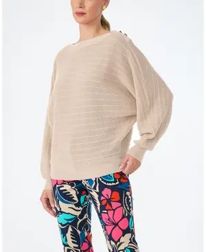 Trina Turk Ima Textured Knit Sweater