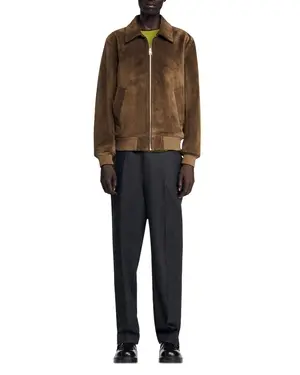 Sandro Leather Jacket - Caramel