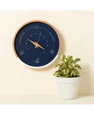 UNCOMMON GOODS Weather Changing Barometer Clock Ocean Clock