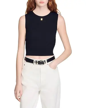 Sandro Cropped Camis Tanks For Women
