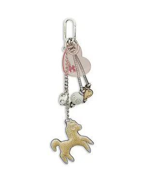 Tory Burch Heart Horse Charm Key Ring - Gold