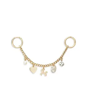 Tory Burch Horse Chain Bag Charm Key Ring - Multi