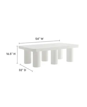 MODWAY Cleo 54" Rectangular Coffee Table