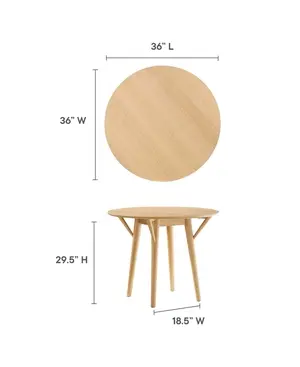 MODWAY Gallant 36" Dining Table