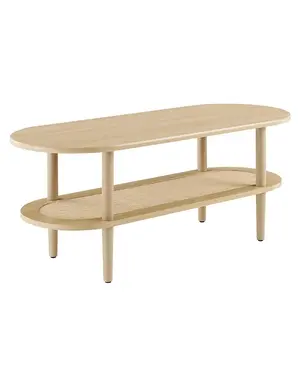 MODWAY Torus Oval Coffee Table - Oak