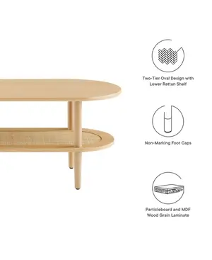 MODWAY Torus Oval Coffee Table