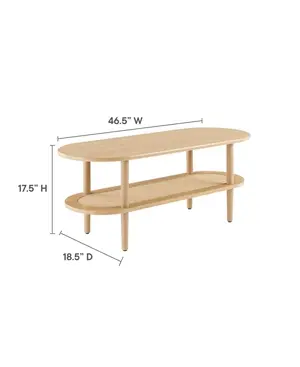 MODWAY Torus Oval Coffee Table