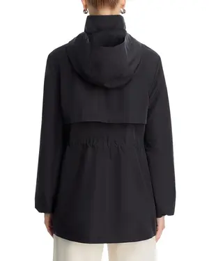 Aqua Mock Neck Raincoat