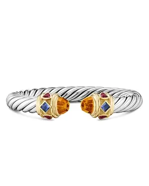 David Yurman Renaissance Cable Flex Bracelet - Silver/citrine