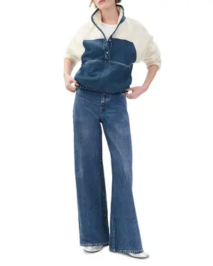 Rag & Bone Miramar Sofie High-rise Wide-leg Terry Jeans - Almda