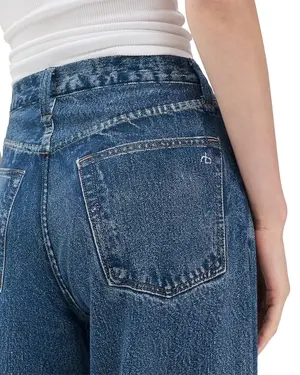 Rag & Bone Miramar Sofie High-rise Wide-leg Terry Jeans - Almda