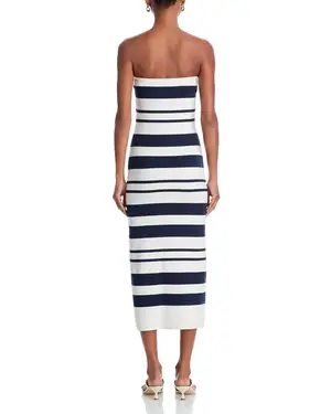 French Connection Maxime Strapless Midi Knit Dress