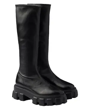 Prada Monolith Stretch Nappa Boots