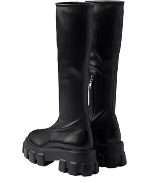 Prada Monolith Stretch Nappa Boots