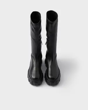 Prada Monolith Stretch Nappa Boots