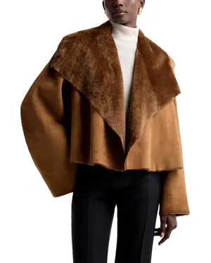Nour Hammour Cascade Shearling Coat