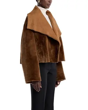 Nour Hammour Cascade Shearling Coat
