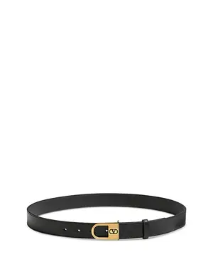 Valentino Garavani Leather Belt - Black
