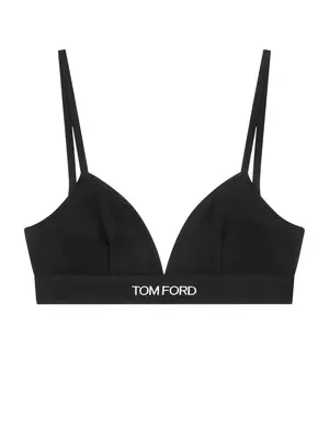 TOM FORD Bra With Logo - Black