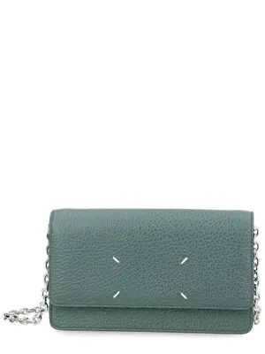 MAISON MARGIELA Four Stitches" Wallet With Chain - Green