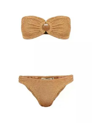 PARAMIDONNA Textured Bikini Set With Ring Detail