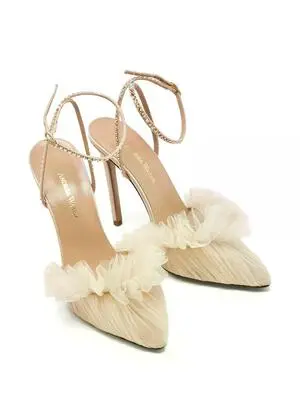 ALEXANDRE BIRMAN Kaya Lace Ankle-strap Pumps